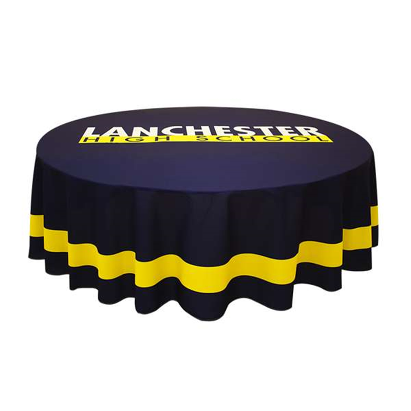 Custom Round Table Covers | Full Color Dye Sublimated Tablecloths